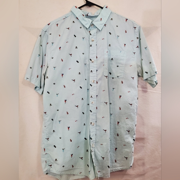 PacSun | Shirts | Pacsun Cocktails Short Sleeve Button Up Large | Poshmark